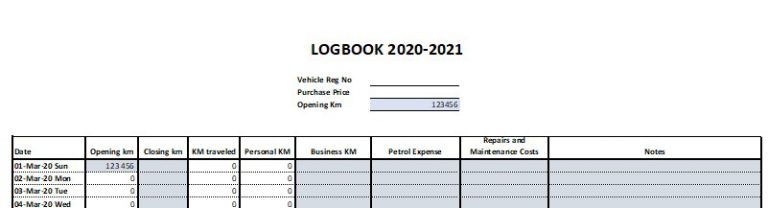 2021 Travel Logbook Download